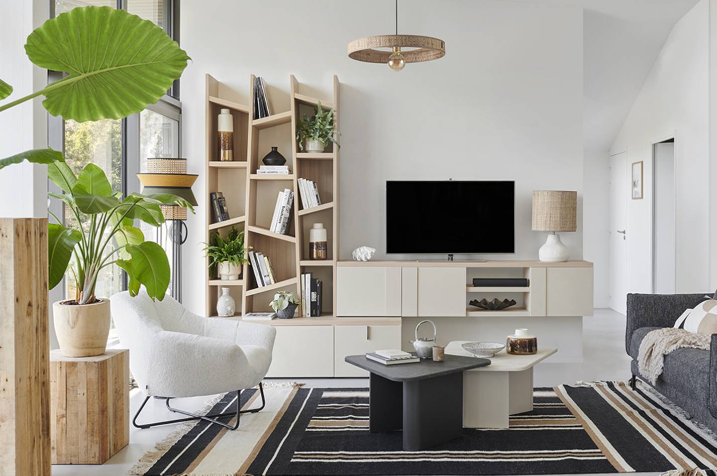 Bibliothèque étagère design Alvea L | Meubles Gautier